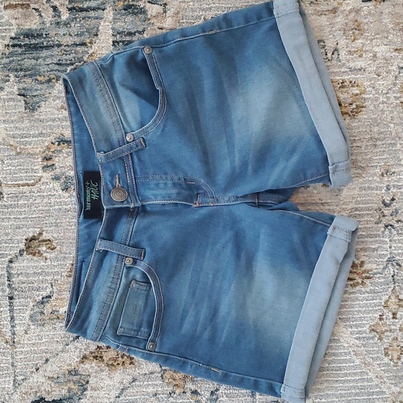 Shorts | Cuffed Stretch Blue Jeans Shorts | Poshmark